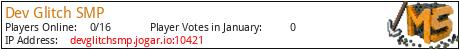 Dev Glitch SMP - Minecraft Survival Server IP