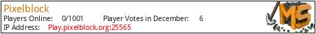 Pixelblock - Minecraft Survival Server IP