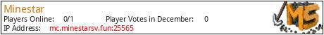 Minestar - Minecraft Survival Server IP