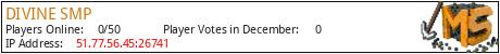 DIVINE SMP - Minecraft Survival Server IP