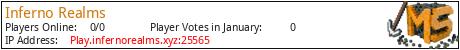 Inferno Realms - Minecraft Survival Server IP