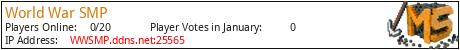 World War SMP - Minecraft Survival Server IP