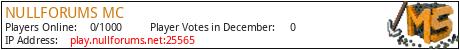 NULLFORUMS MC - Minecraft Survival Server IP