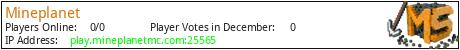 Mineplanet - Minecraft Survival Server IP