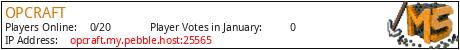 OPCRAFT - Minecraft Survival Server IP