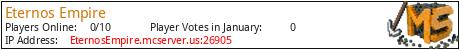 Eternos Empire - Minecraft Survival Server IP