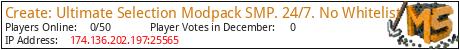 Create: Ultimate Selection Modpack SMP. 24/7. No Whitelist - Minecraft ...