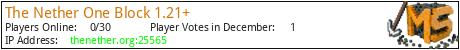 The Nether One Block 1.21+ - Minecraft Survival Server IP