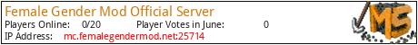 Female Gender Mod Official Server - Minecraft Survival Server IP