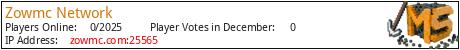 Zowmc Network - Minecraft Survival Server IP
