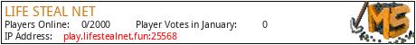 LIFE STEAL NET - Minecraft Server IP