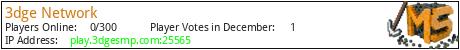 3dge Network - Minecraft Survival Server IP