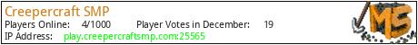 Creepercraft SMP - Minecraft Survival Server IP