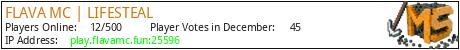 FLAVA MC | LIFESTEAL - Minecraft Survival Server IP