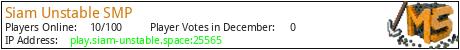 Siam Unstable SMP - Minecraft Survival Server IP