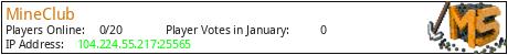 MineClub - Minecraft Survival Server IP