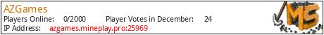 AZGames - Minecraft Survival Server IP