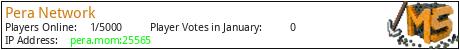 Pera Network - Minecraft Vanilla Server IP