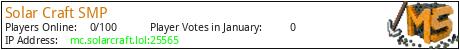 Solar Craft SMP - Minecraft Survival Server IP